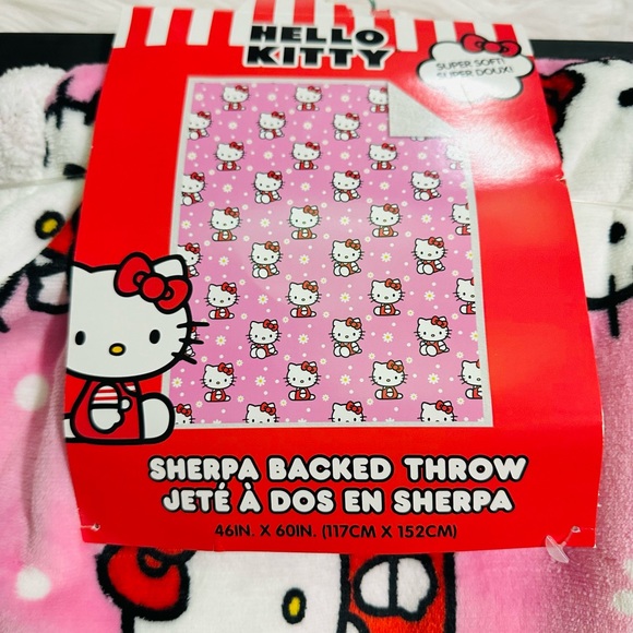 Hello Kitty | Bedding | Hello Kitty Daisy Sherpa Throw Blanket | Poshmark
